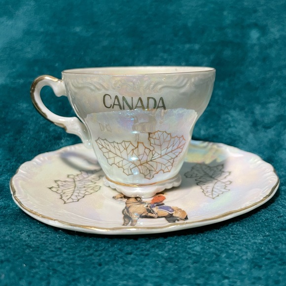 Vintage | Dining | Vintage Lusterware Royal Canadian Mounted Police Tea ...